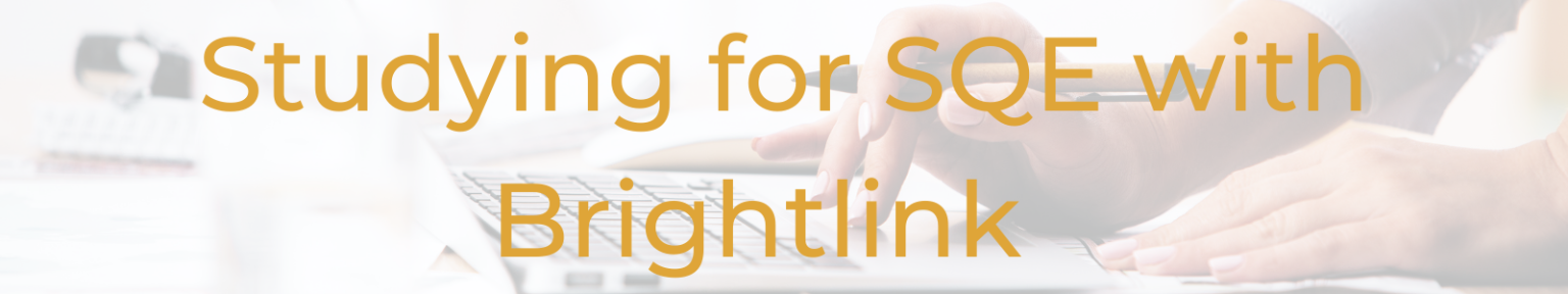 SQE preparation elearning courses - Brightlink Learning